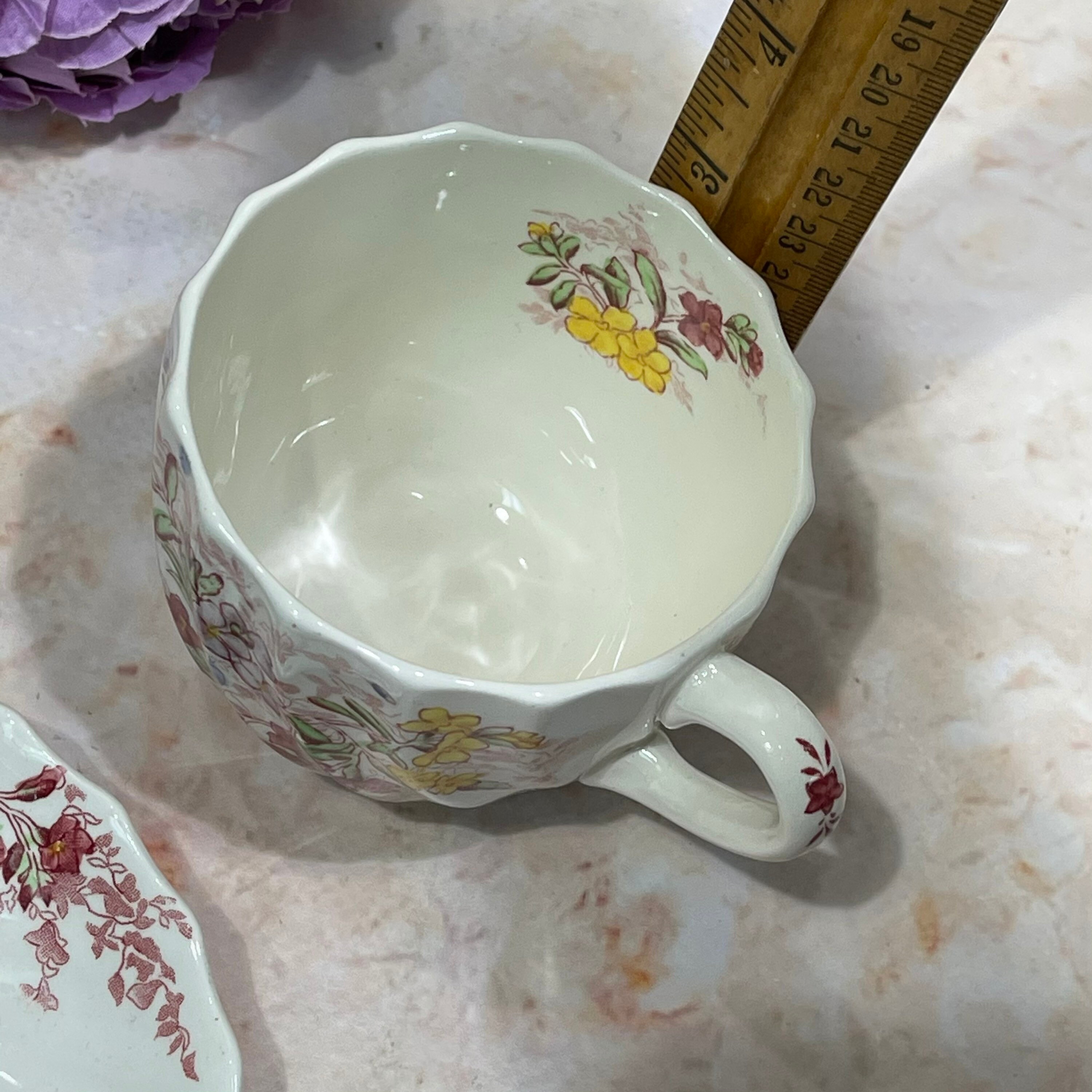 Spode Fairy Dell Cup and Saucer England Made Copeland Lovely | Etsy