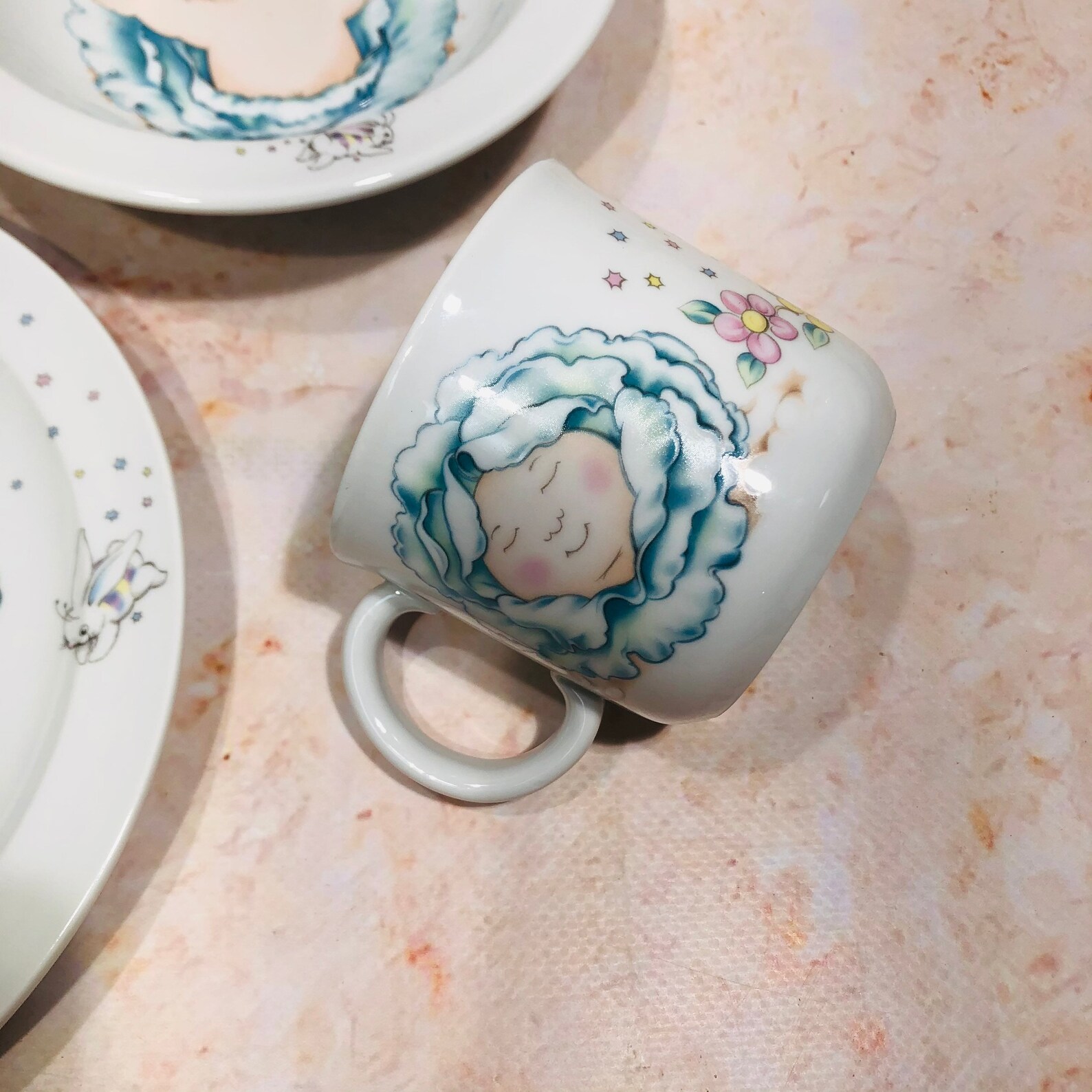 CABBAGE PATCH Nursery Set Childs Mug Oatmeal Bowl and Sandwich Plate ...