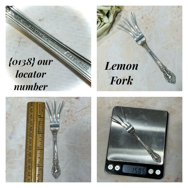 LUNT Eloquence Sterling Silver Flatware by the Piece Choose Fork Spoon ...