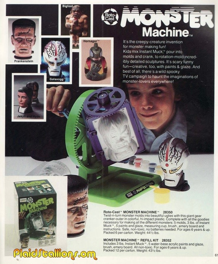 Gabriel Monster Maker Toy Rotocast Plaster Frankenstein Pro Painted ...