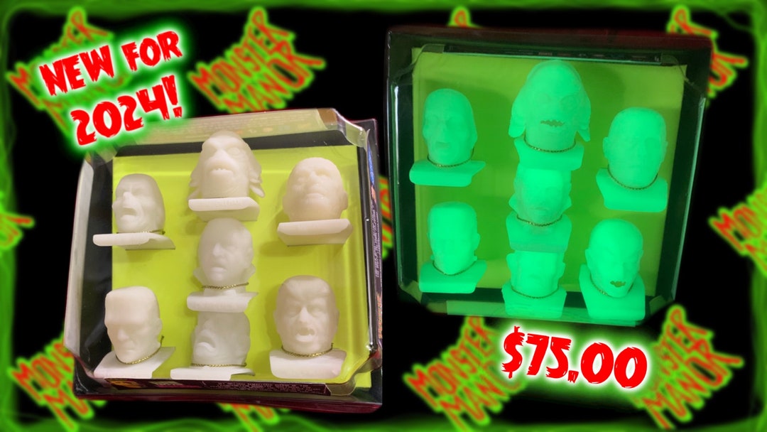 Classic Style Retro Glow Monster Cereal Premium Head Replicas Set of ...