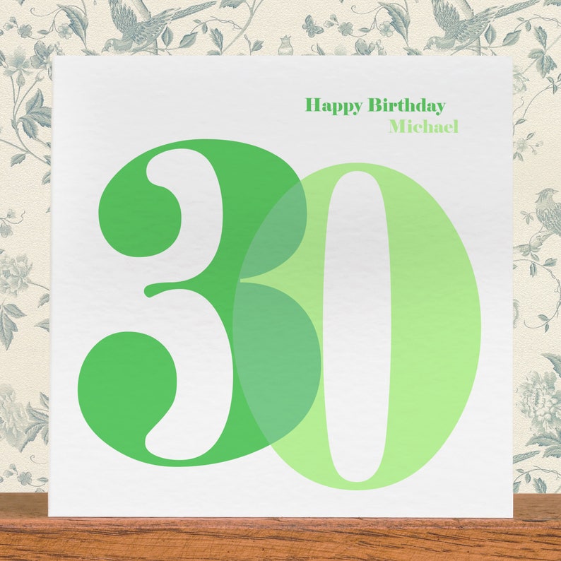 30th Birthday Card For Him Personalised 30th Happy Birthday Etsy 30th Birthday Card For Him Personalised 30th Happy Birthday Etsy