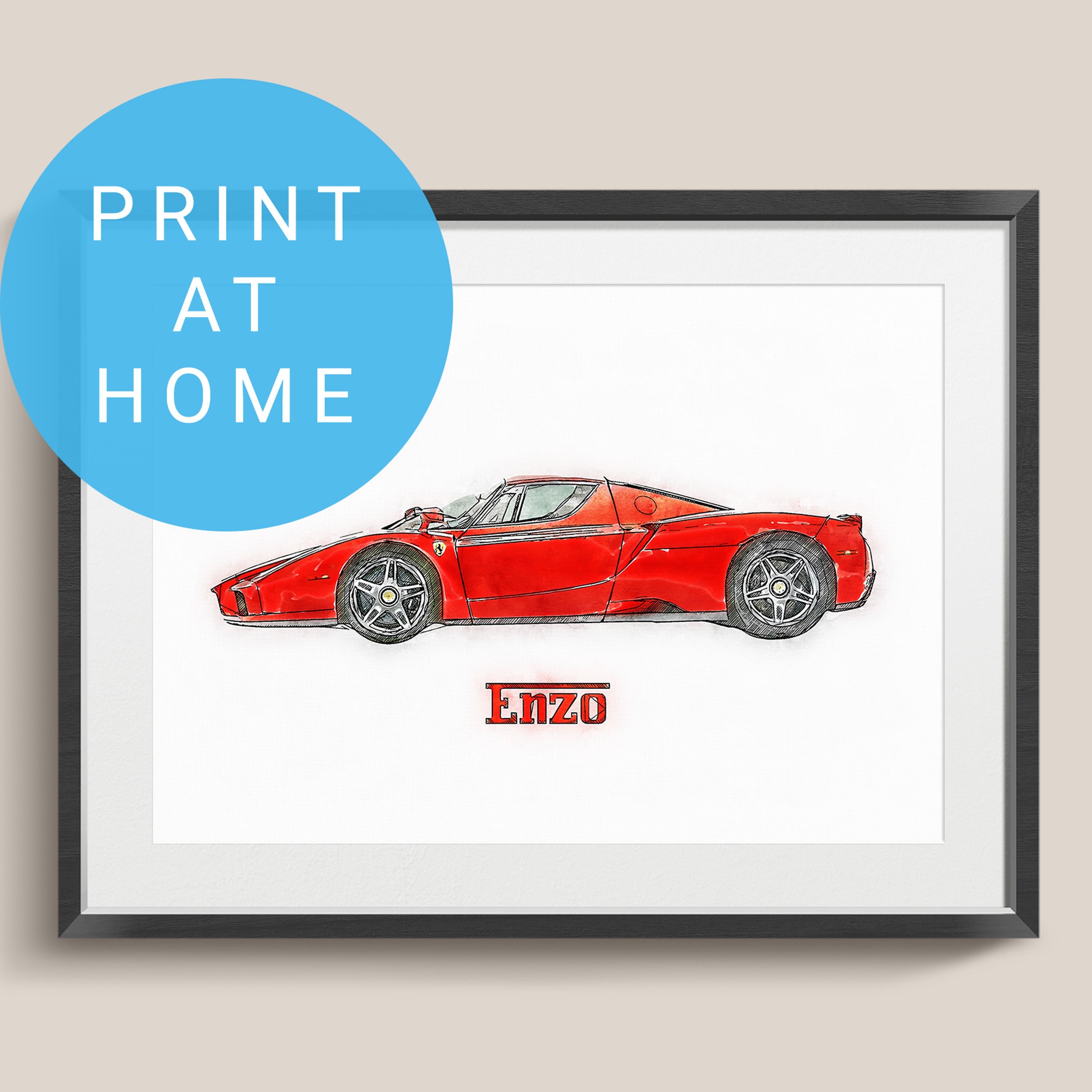 Ferrari Enzo Drawing