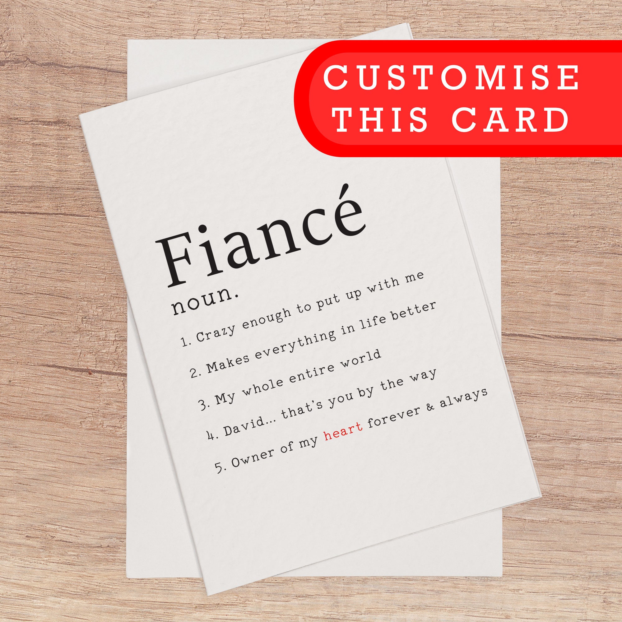 Fiance Birthday Card Customised Fiance Bday Card Etsy UK Fiance Birthday Card Customised Fiance Bday Card Etsy UK