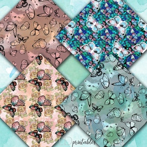 Fly Like a Butterfly Special Pack Printable Paper and Clipart ...