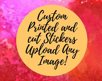 Logo Linocut Sticker Mushrooms and Leaves Pattern - Etsy