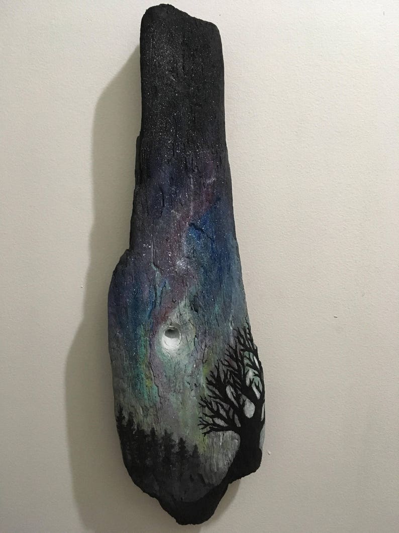 Galaxy Wood Painting - Etsy