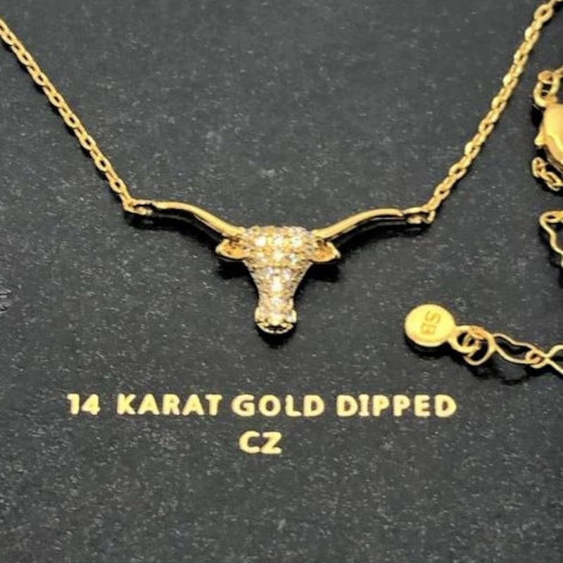 Gold Texas Longhorn Jewelry - Etsy
