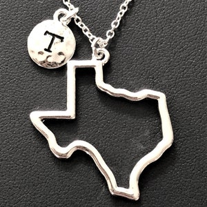 Texas Necklace, Texas State Necklace, Large Texas Map Necklace, Texas ...