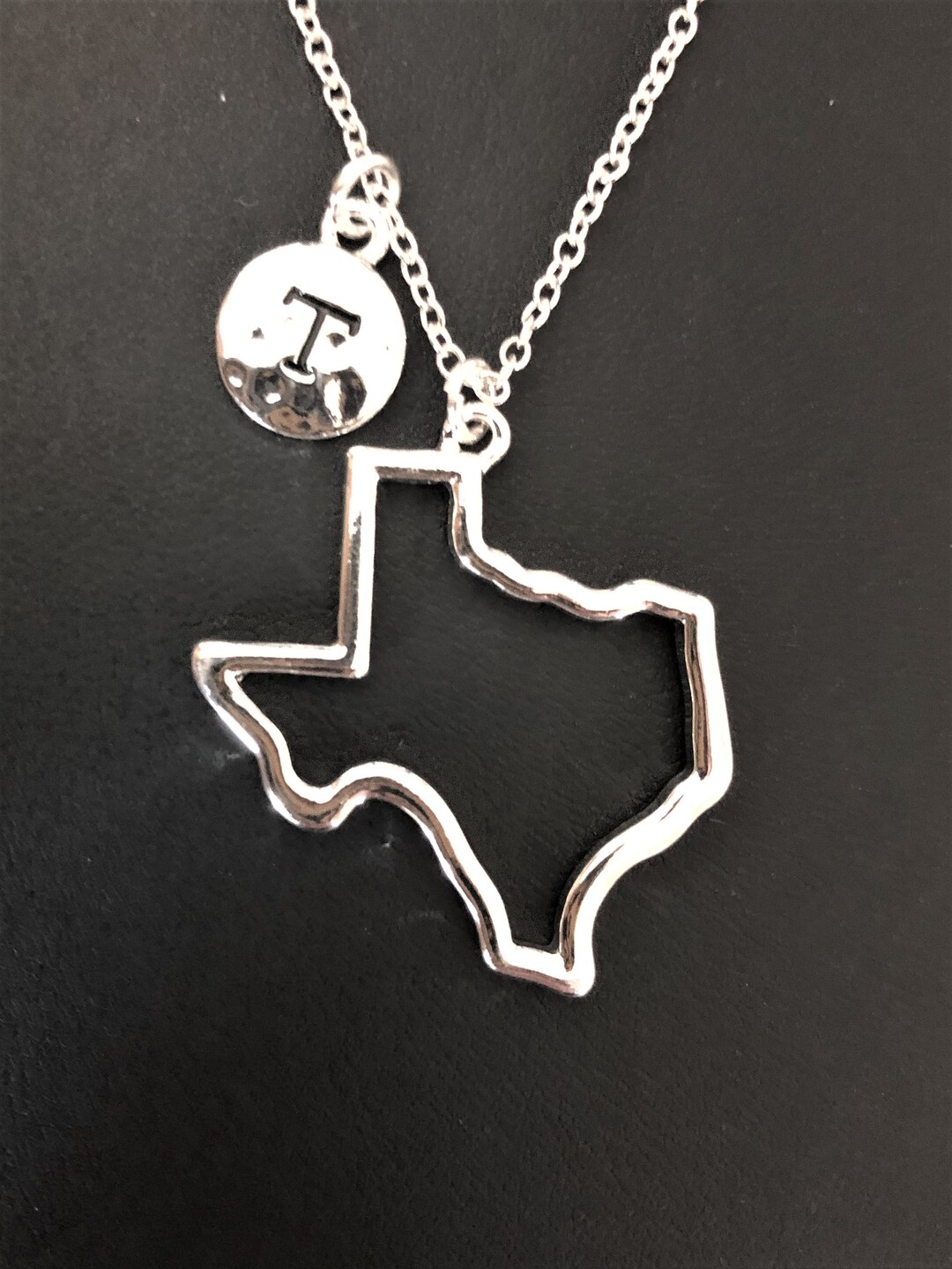 Texas Necklace, Texas State Necklace, Large Texas Map Necklace, Texas ...