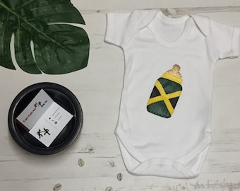 Reggae 'baby Wailer' Baby Grow. Rasta Roots Style Onesie. Cool Jamaica ...