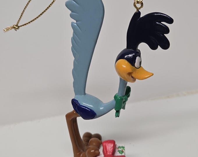 Vintage WB Warner Brothers Looney Tunes ROAD RUNNER Christmas Ornament ...