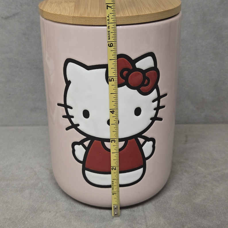 Pink Hello Kitty Jar Canister With Wood Lid - Etsy