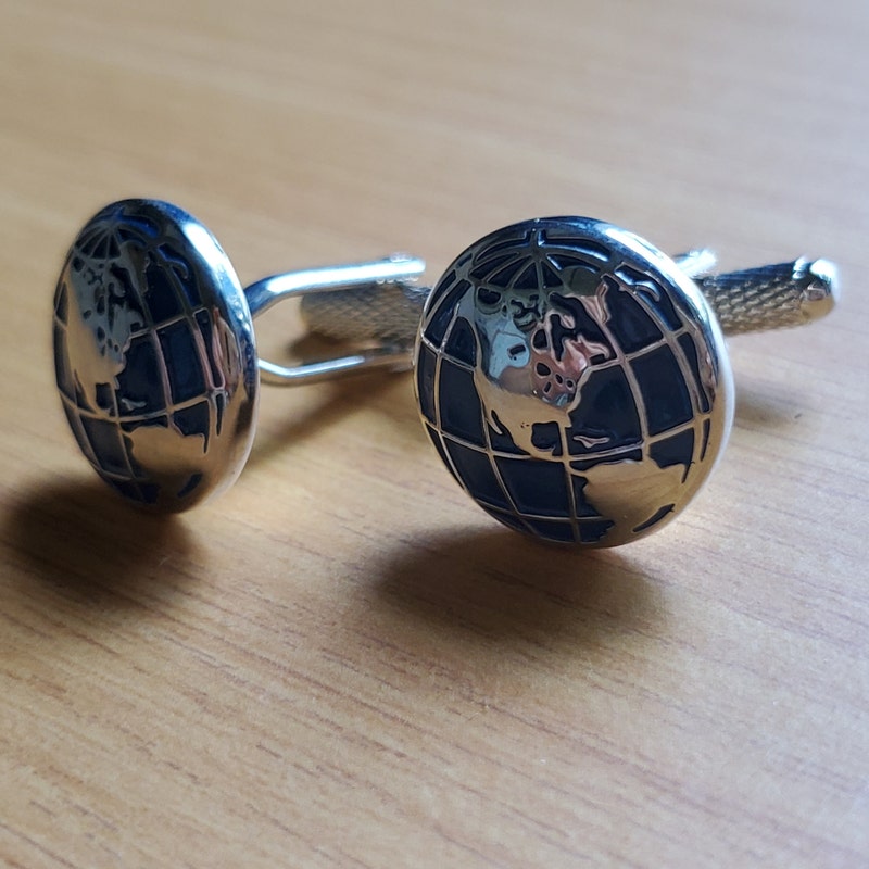 Globe Cufflinks - Etsy
