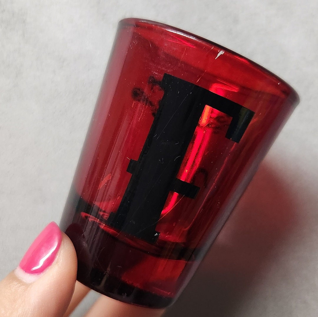 Fireball Cinnamon Red Shot Glass Letter F Limited Edition Barware ...