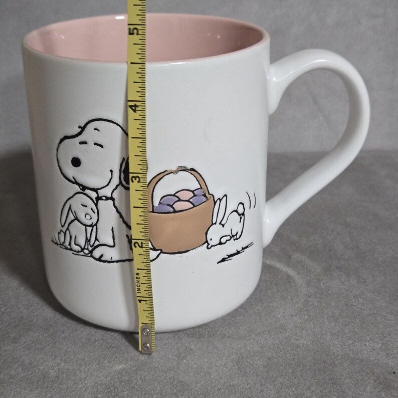 Easter Snoopy | Minimalist White Ceramic Mug | Coffee Mug - Etsy
