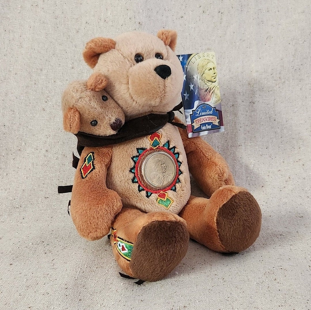 Limited Treasures Coin Bear - Sacagawea and Pomp - Etsy