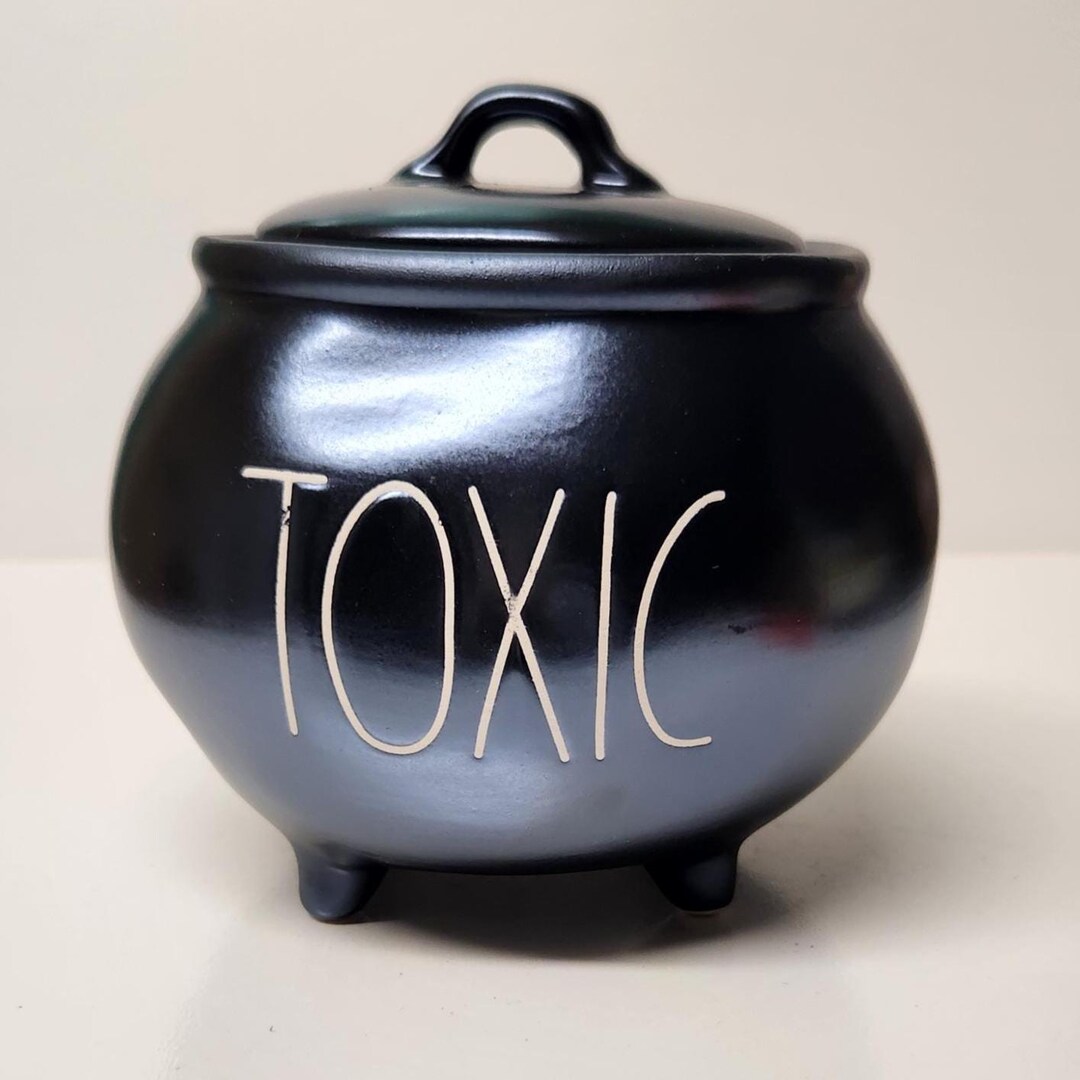 Rae Dunn "toxic" Cauldron Canister With Lid - Etsy