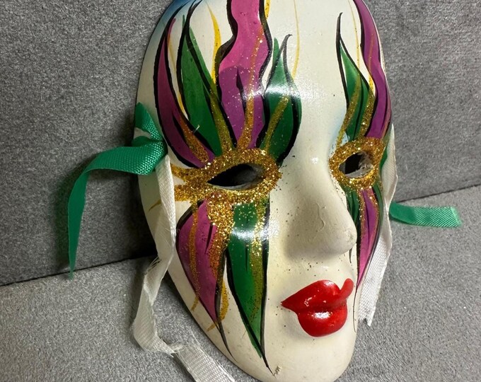 Vintage Ceramic Face Mask Wall Decor - Mardi Gras - New Orleans - Etsy