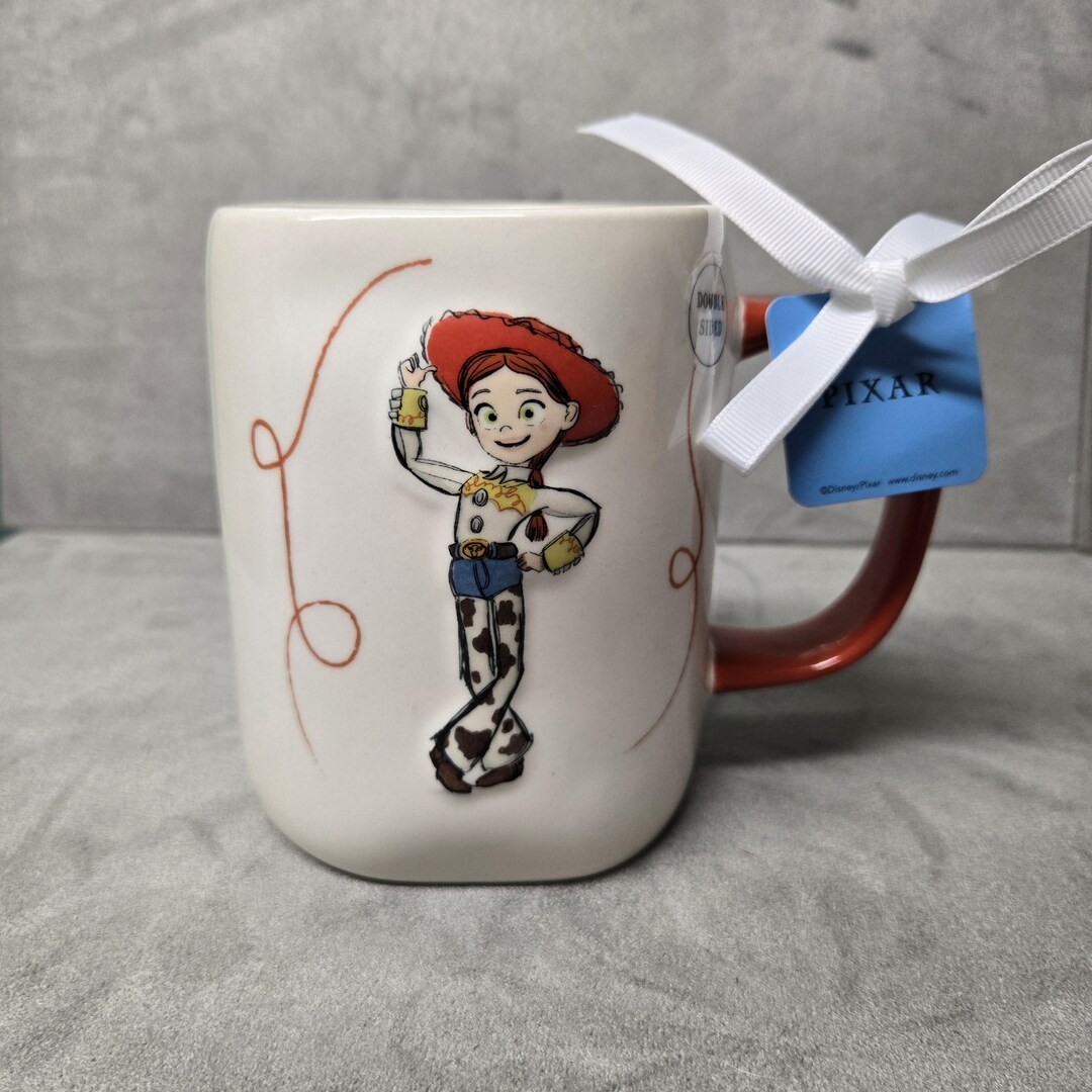 Rae Dunn "yee Haw" Pixar Toy Story Jessie Double Sided Mug Coffee Cup ...