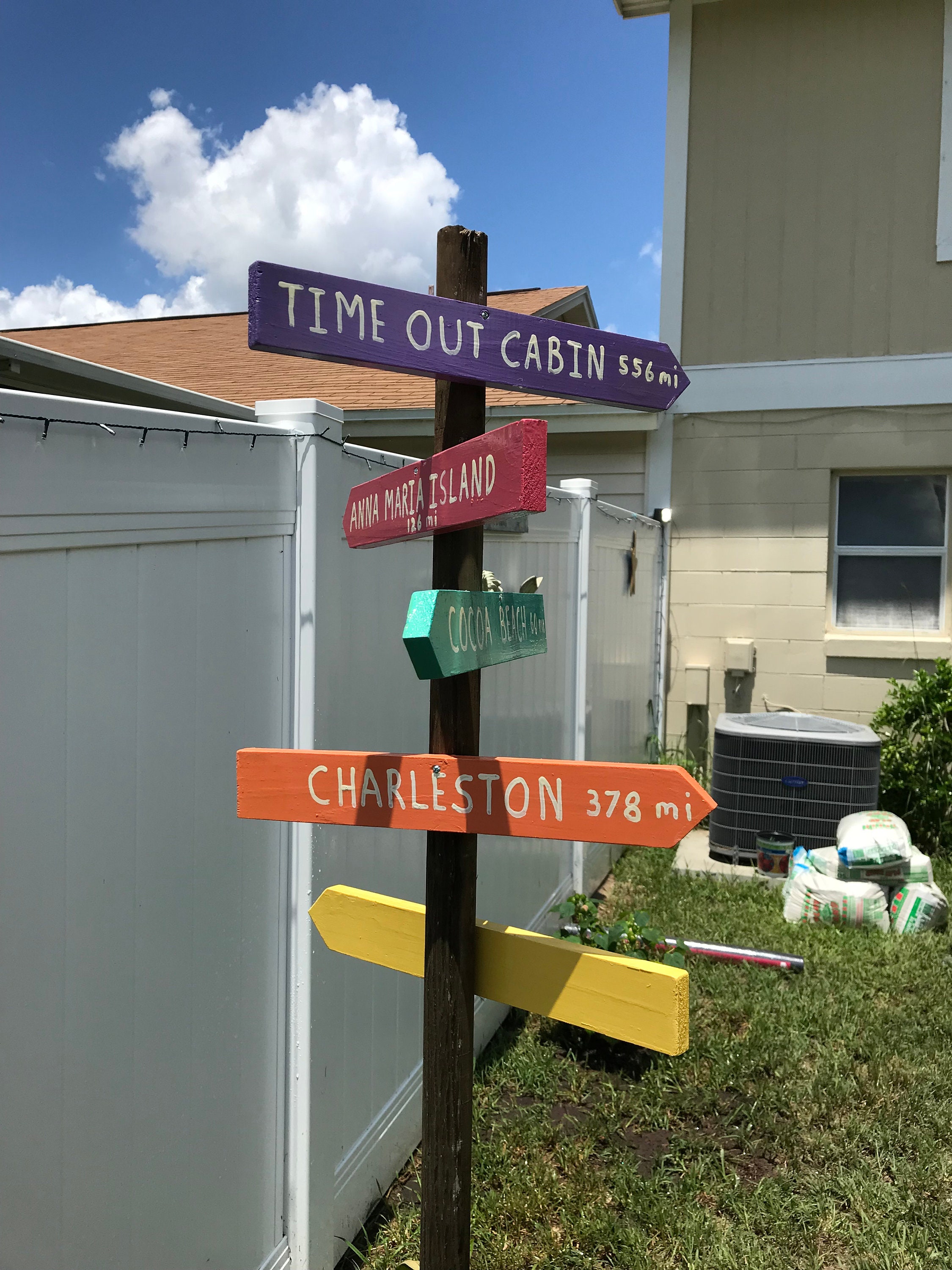 Creative Destinations Directional Arrow Sign. Custom Handmade Wood ...