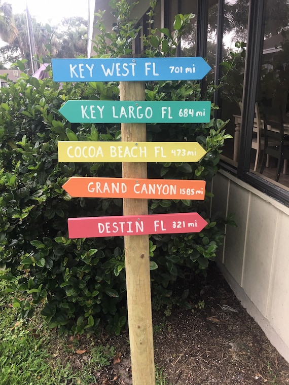 Cocoa Beach Arrow Signs