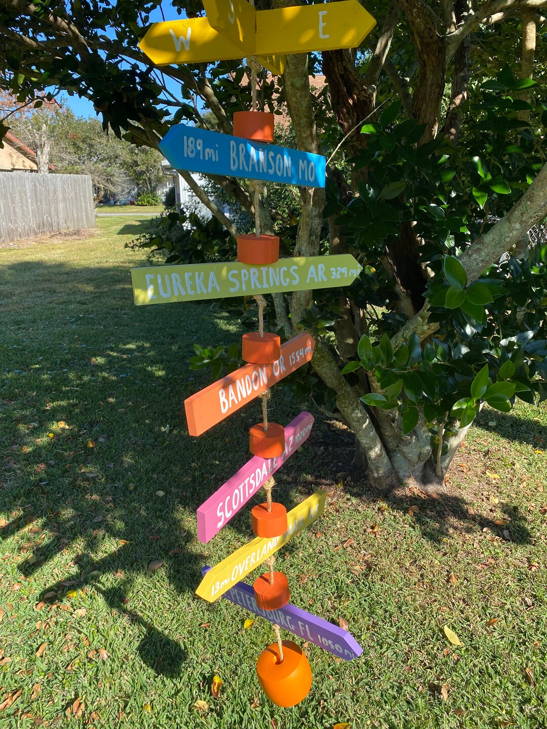 Creative Destinations Directional Arrow Signs. Personalized Custom Hand ...