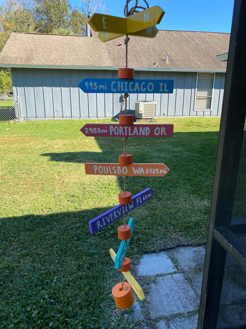 Creative Destinations Directional Arrow Signs. Personalized Custom Hand ...