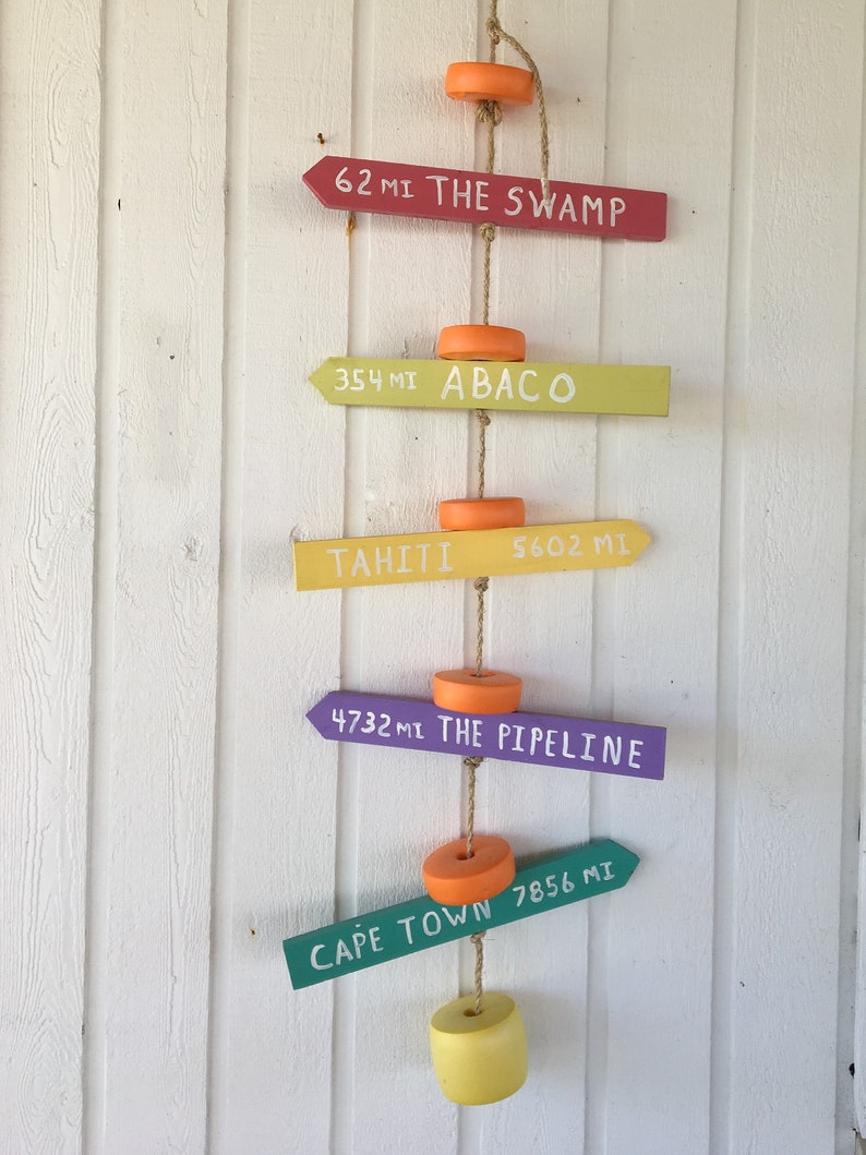 Creative Destinations Directional Arrow Signs. Personalized Custom Hand ...