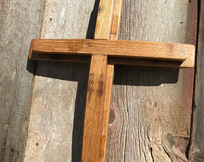 Bourbon Barrel Stave Cross - Etsy