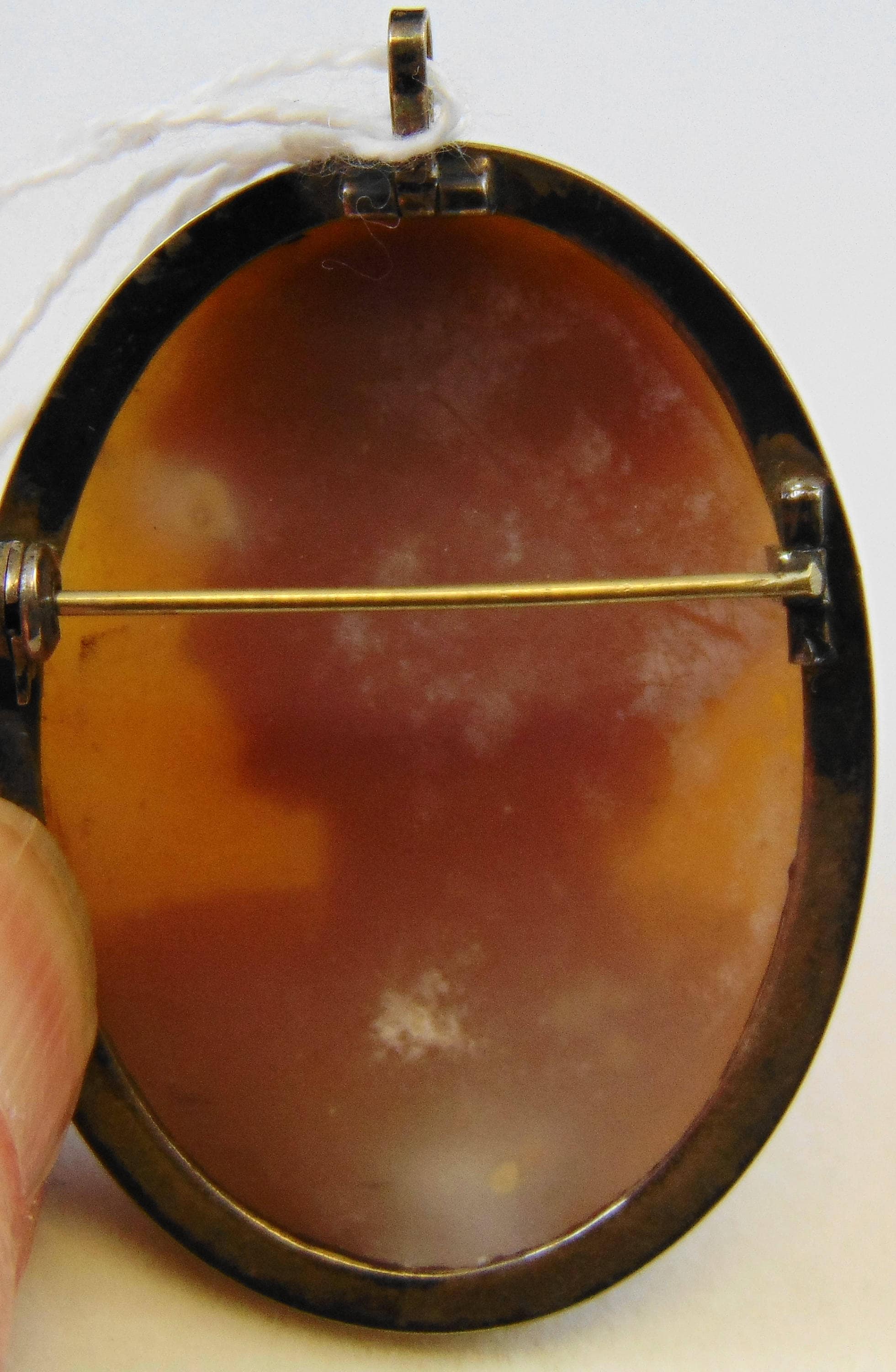 Shell Cameo Pin Pendant in Base Metal - Etsy