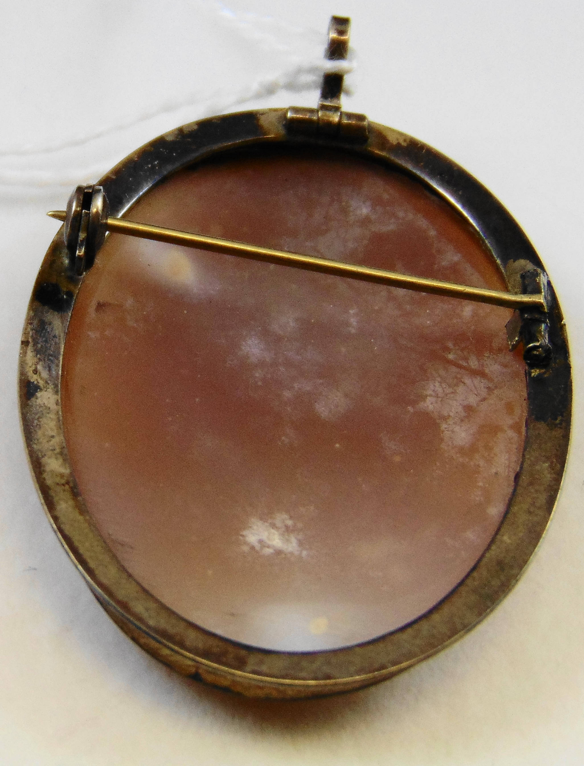 Shell Cameo Pin Pendant in Base Metal - Etsy