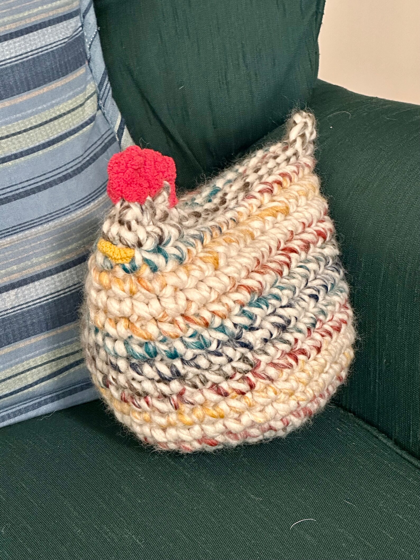 Minimalist Crochet Chicken Toy, Farmhouse Style Decor - Etsy