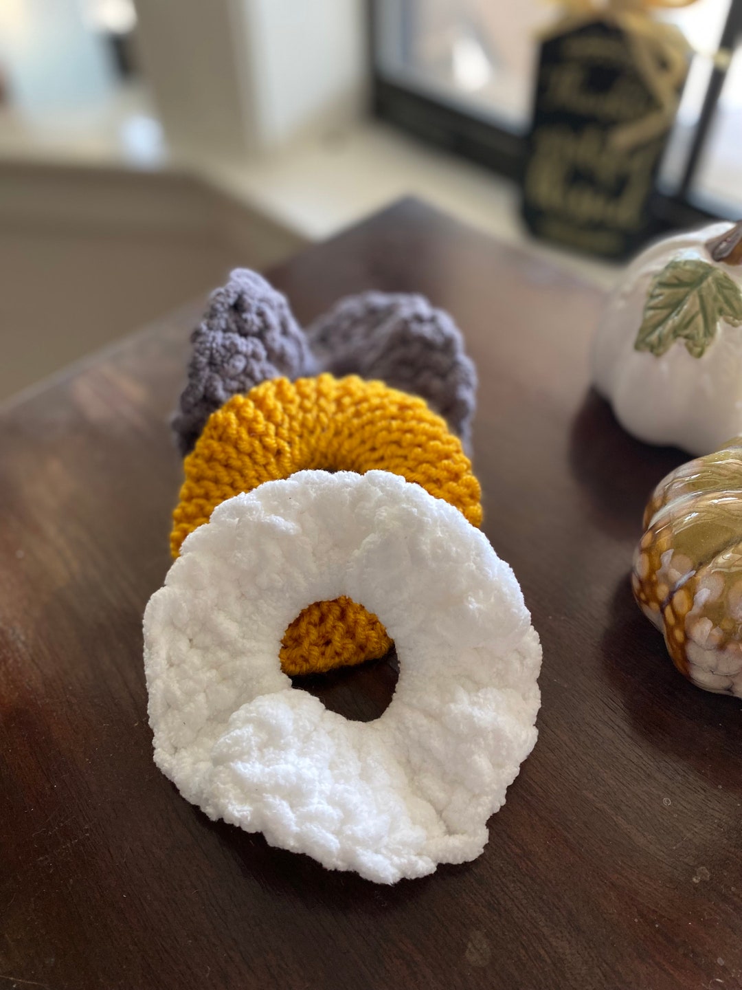 Customizable Crochet Scrunchies: Choose Your Colors - Etsy