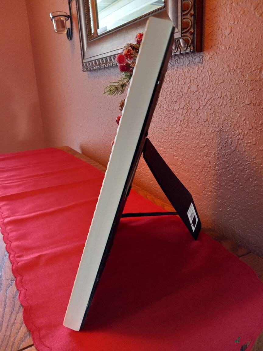 Christmas Reindeer Decorated Picture Frame, 8 X 10 White Picture Frame ...