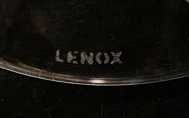 Elegant Lenox Floral Spirit 8 3/4 Inch 10 Ounce Etched and Hand-painted ...