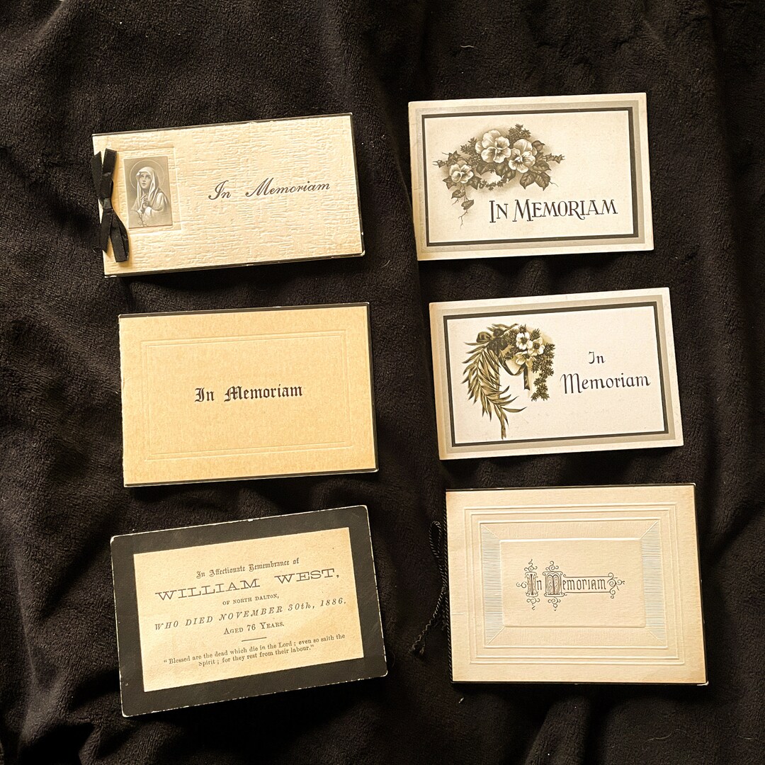 In Memorium or Memorial Cards - Etsy