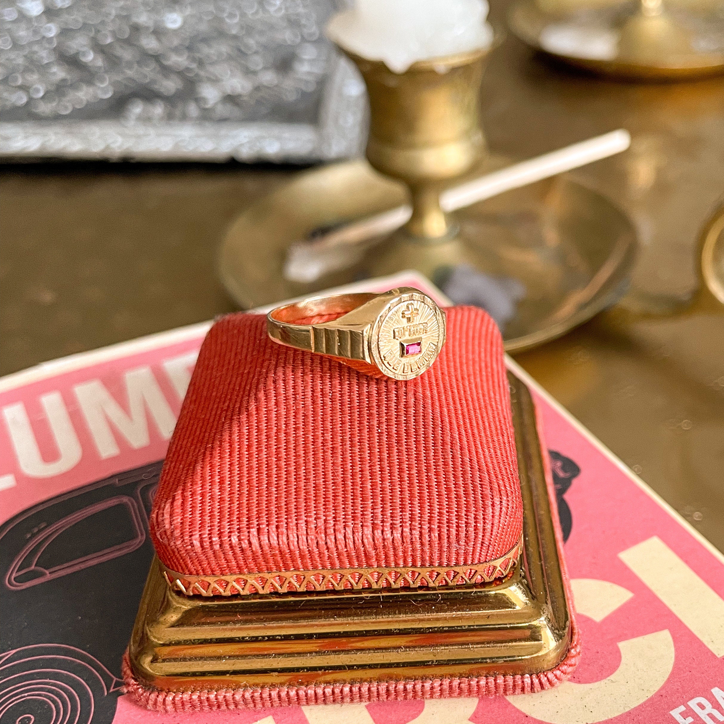 18k Gold Augis Quhier Ring - Etsy