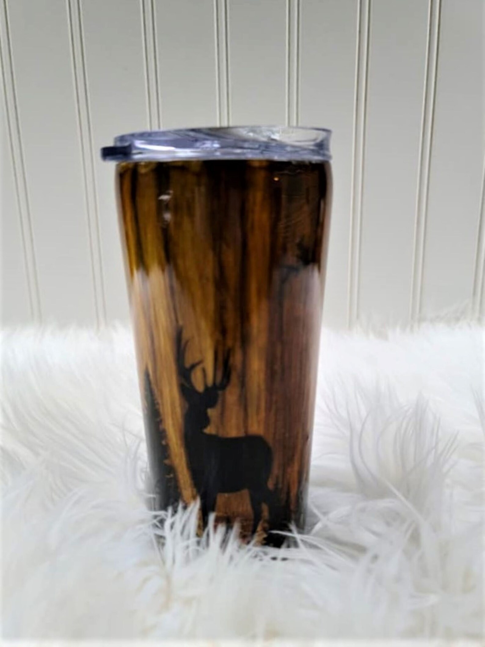 Deer Hunting Tumbler, Wood Grain Tumbler, Tumbler, Christmas Gift for ...