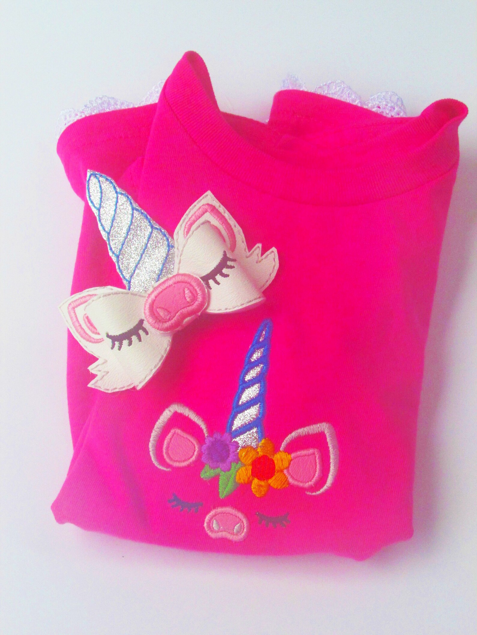 Uni-pig Hair Bow, Pig Hair Bow, Birthday Party, Pig, White Vinyl ...