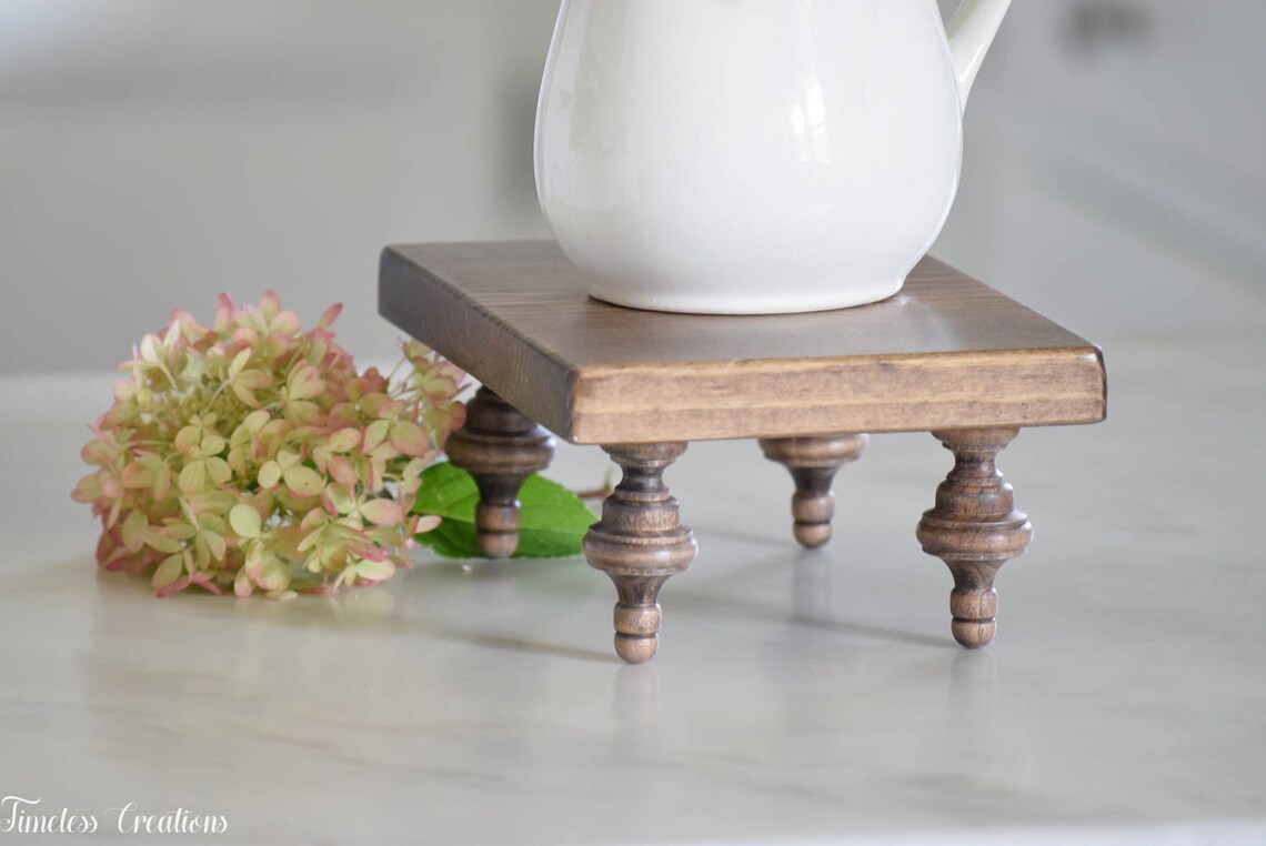 Small Riser-free Shipping Stained or White Wood Riser Riser - Etsy