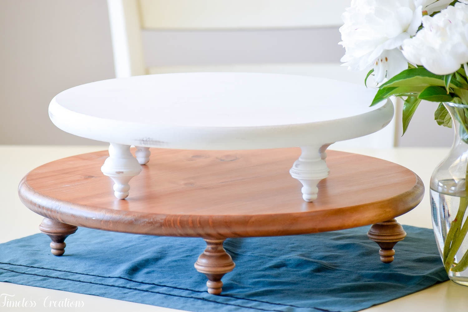 Rustic Cake Stand Round Riser Wedding Cake Stand Round | Etsy