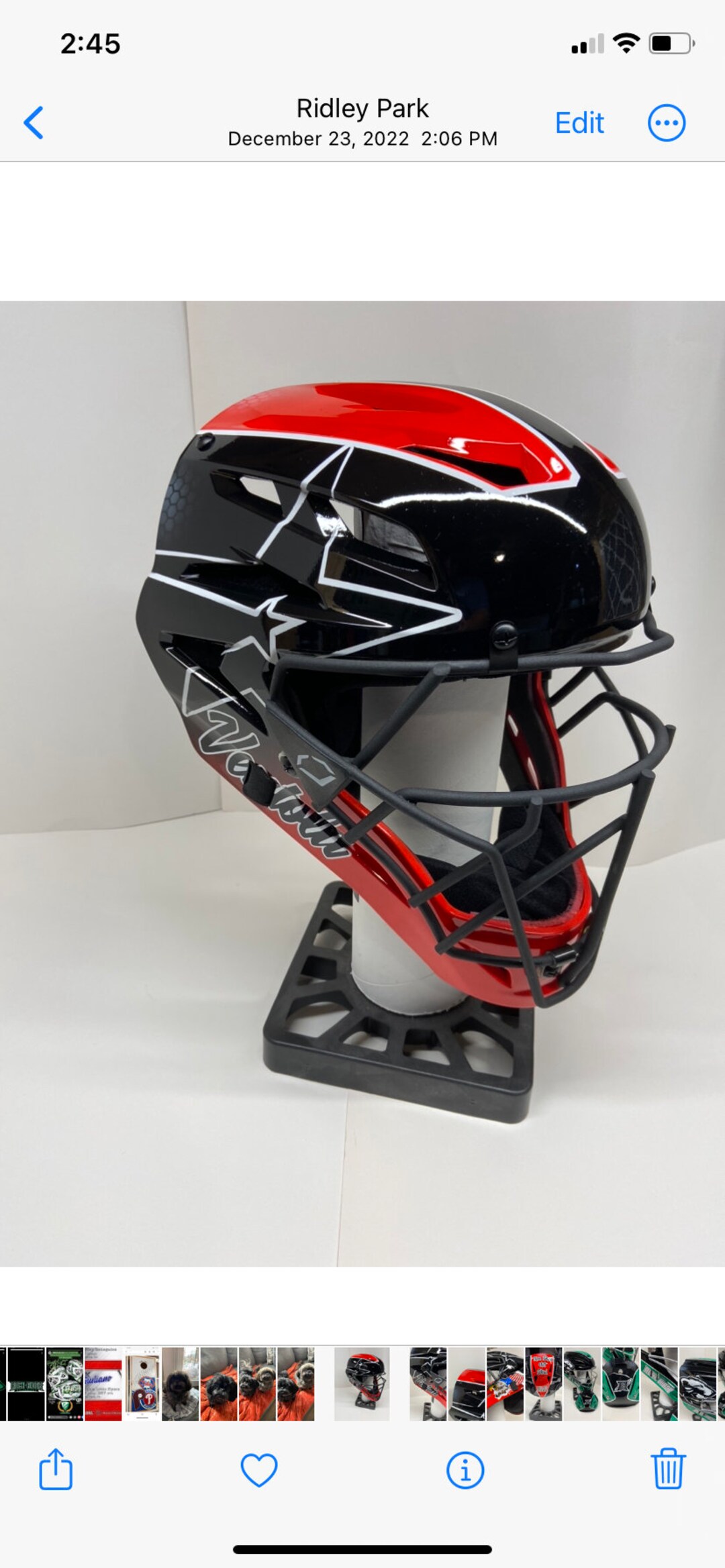 Custom Painted Catchers Helmets - Etsy