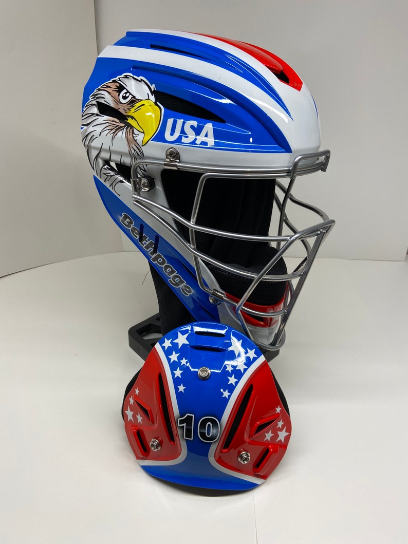 Custom Painted Catchers Helmets - Etsy