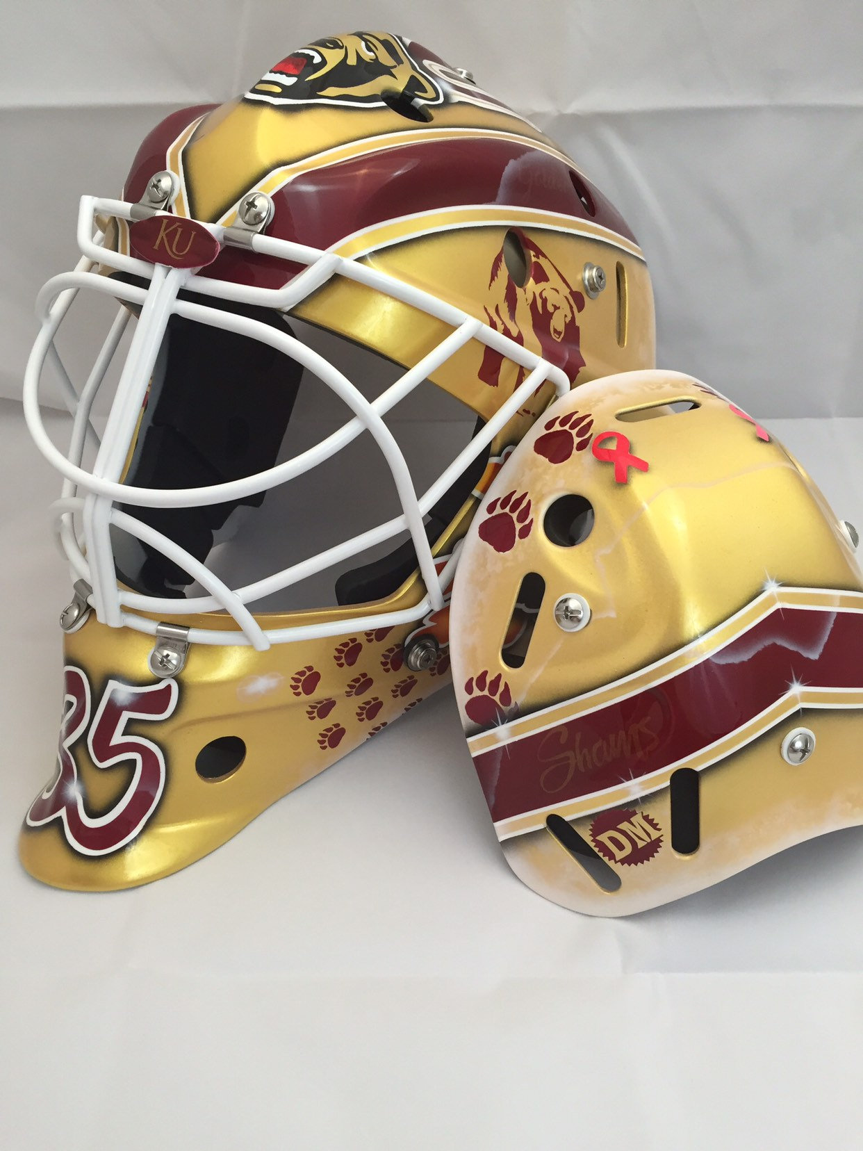 Sports & Outdoor Recreation Team Sports Custom painted goalie masks ...