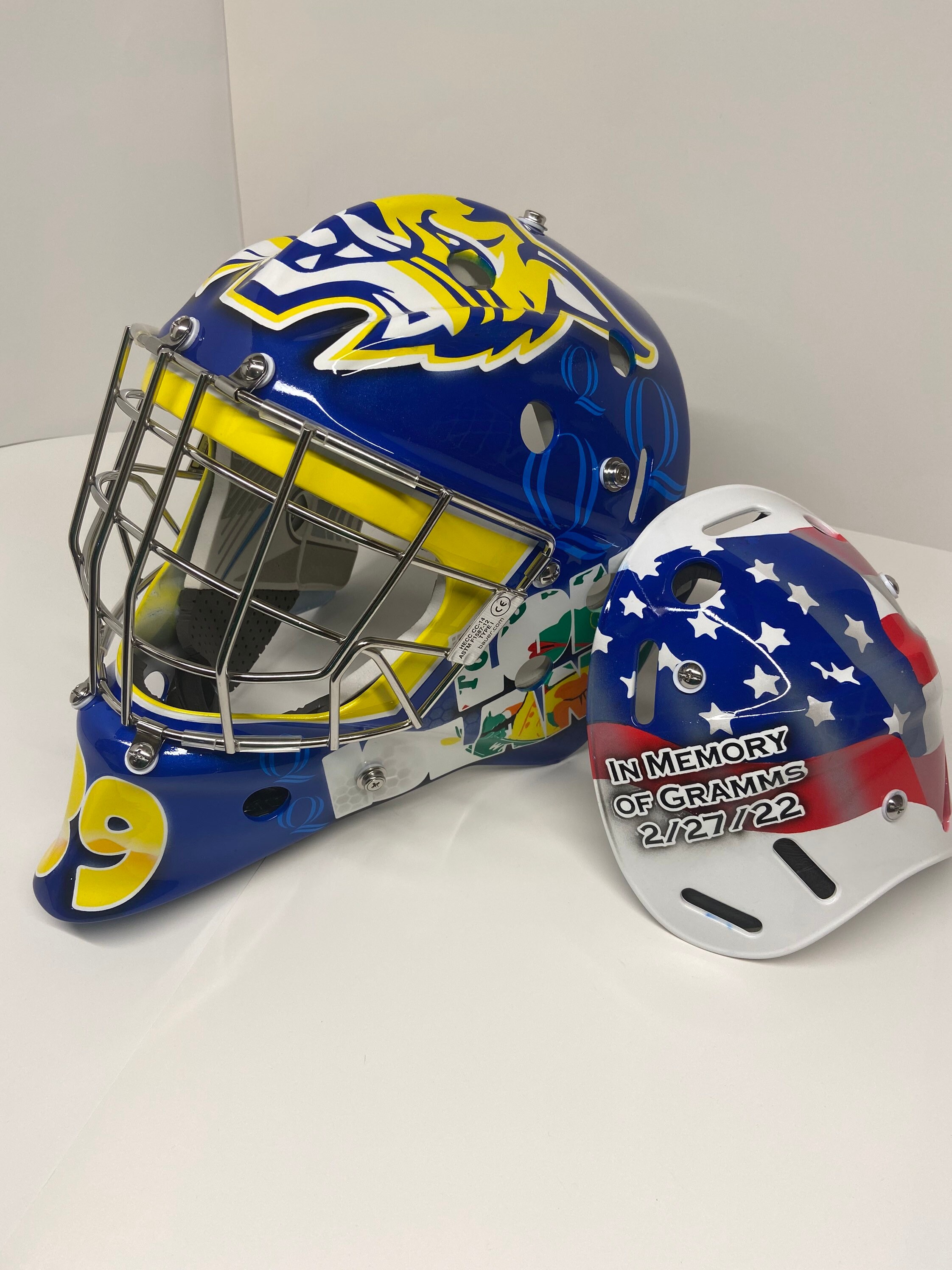 Custom Painted Goalie Masks - Etsy