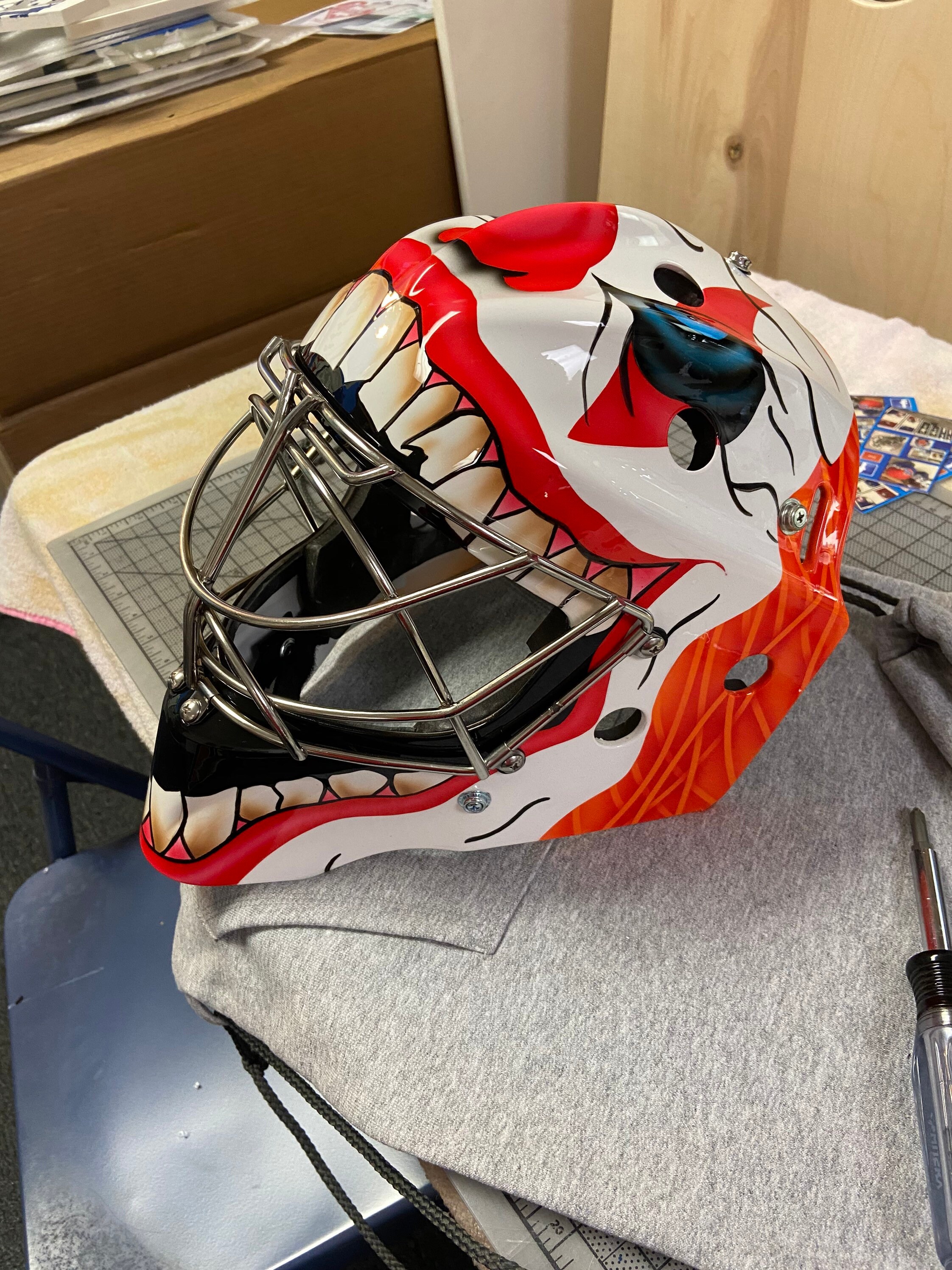 Custom Painted Goalie Masks - Etsy
