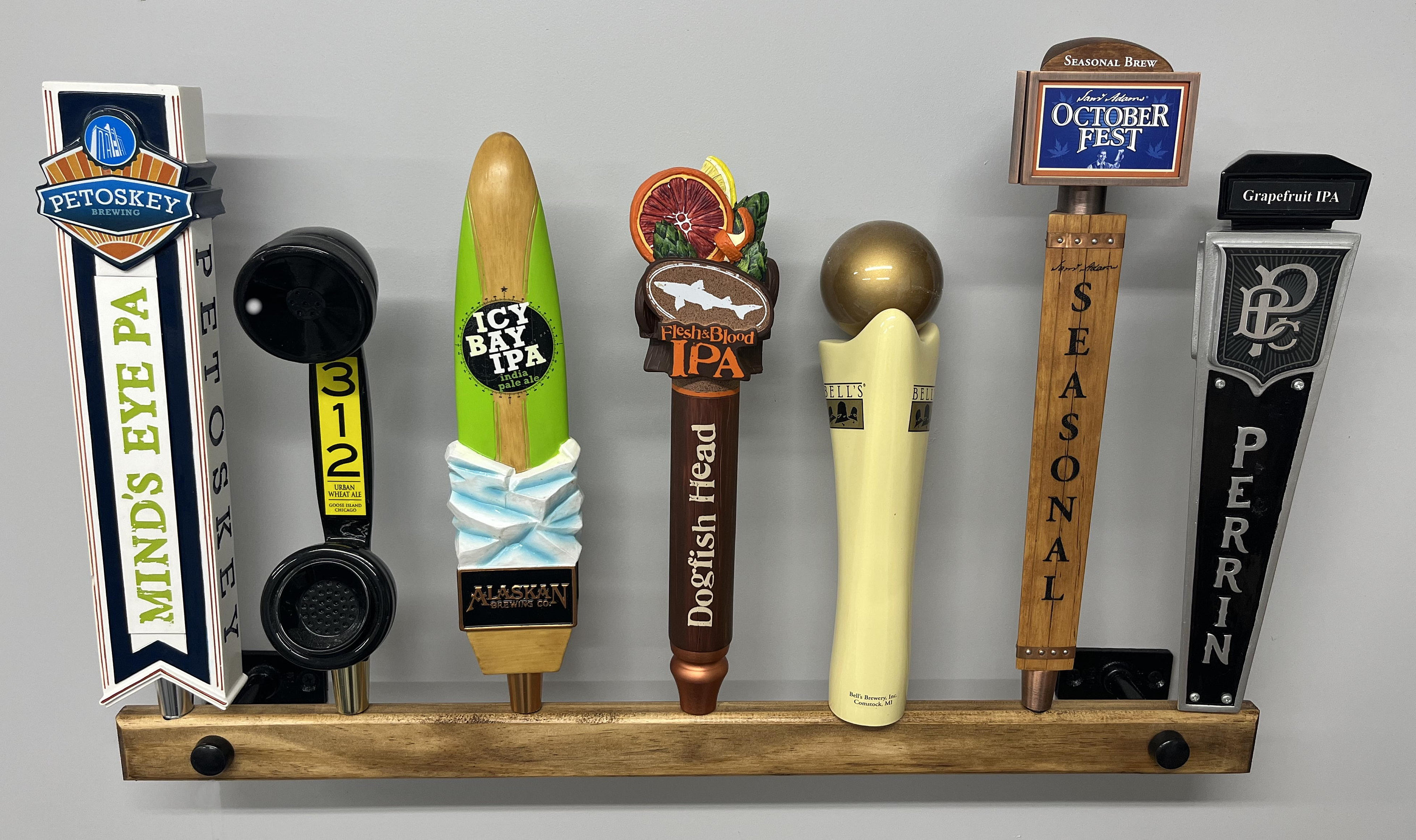 Tap Handle Wall Display stand Off Holds 7 Tap Handles - Etsy