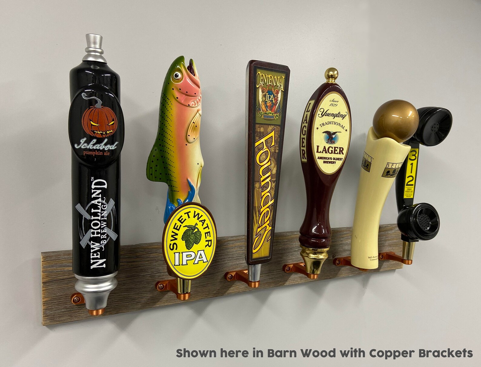 Tap Handle Wall Display rack Holds 6 Tap Handles - Etsy