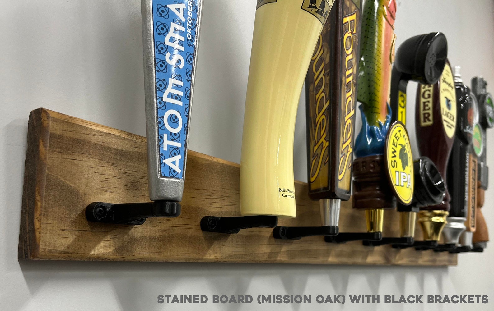 Tap Handle Wall Display rack Holds 9 Tap Handles - Etsy